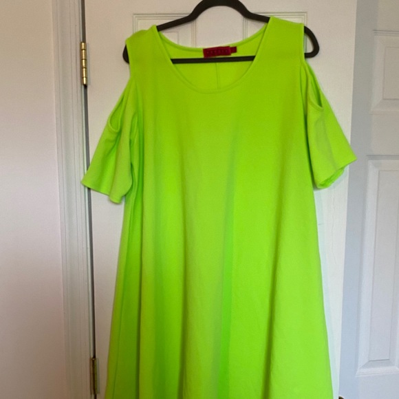 Boohoo | Dresses | Lime Green Mini Dress | Poshmark